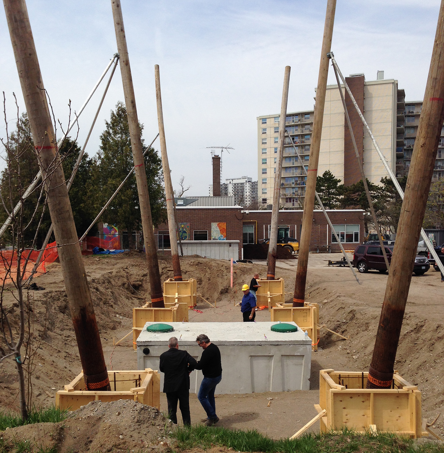 Green-roof pavilion: Construction underway - ERA Architects